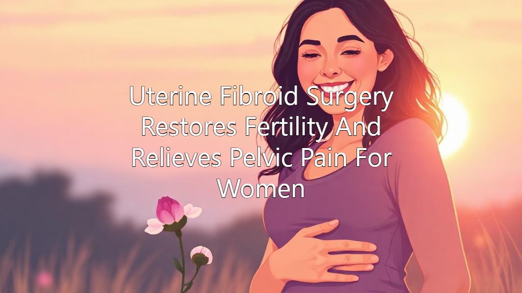 Uterine Fibroid Surgery Restores Fertility And Relieves Pelvic Pain For ...